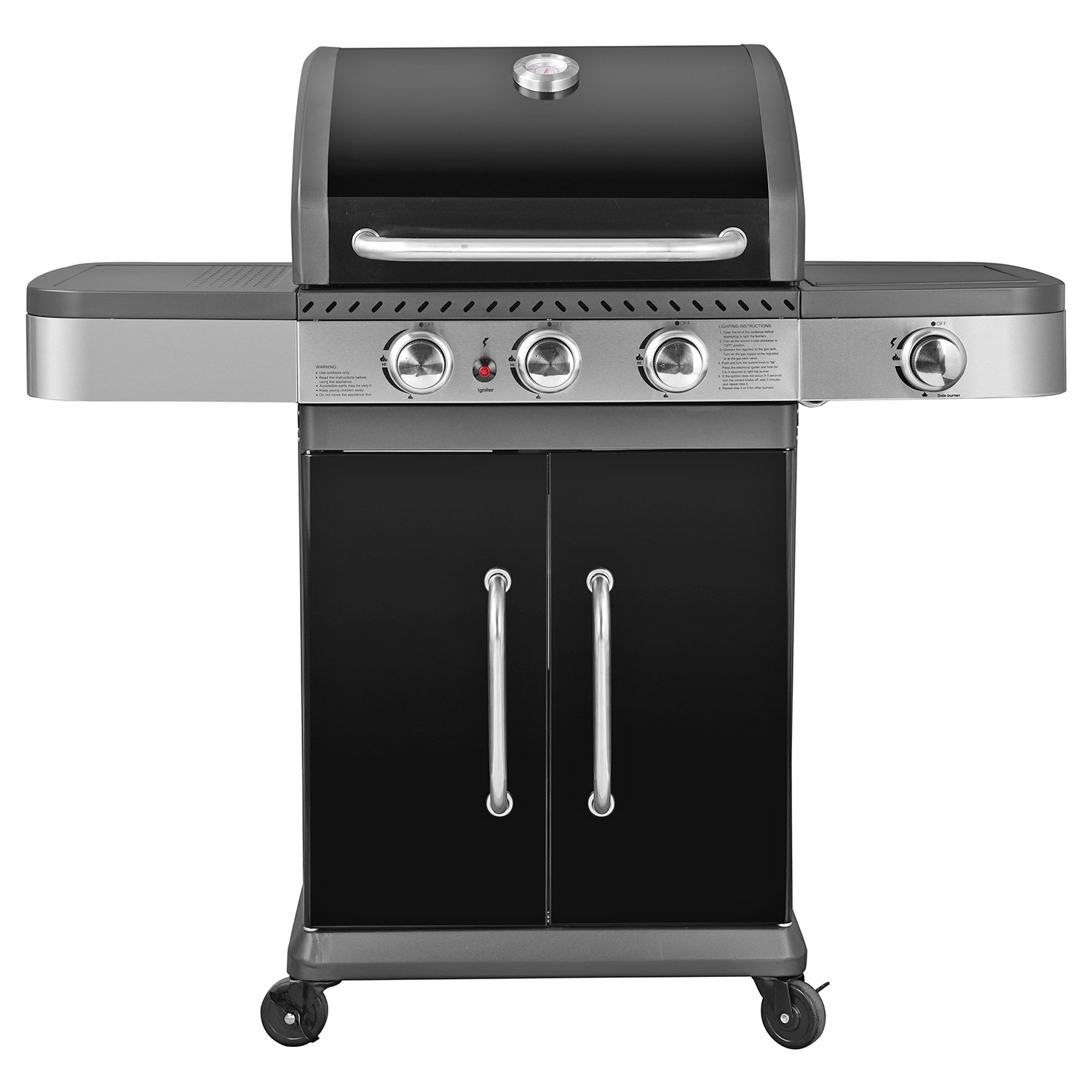 Barbecue a Gas modello Dallas nero bbq mastercook • BricoLiveRoma