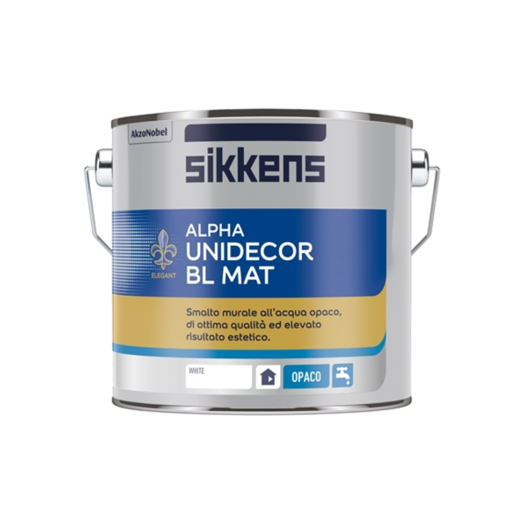 Alpha Unidecor Bl Mat 10lt Sikkens Smalto Murale • BricoLiveRoma